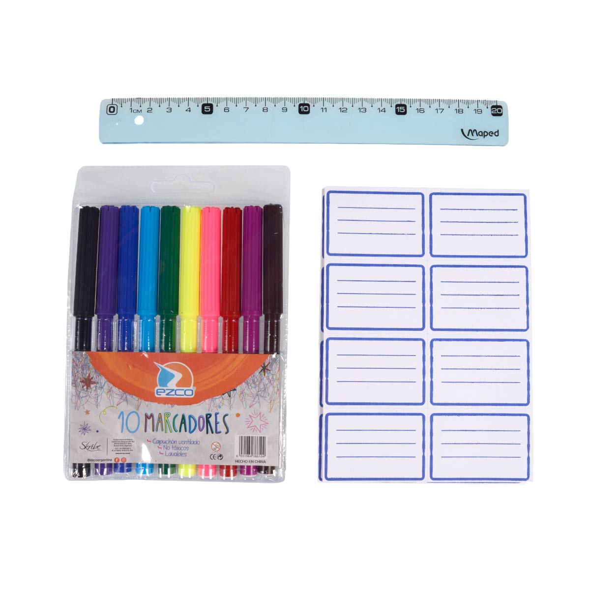 KIT UTILES ESCOLARES PRIMARIA COMBO 1 A 3 ECONOMICO FREIBERG - Tienda NICO